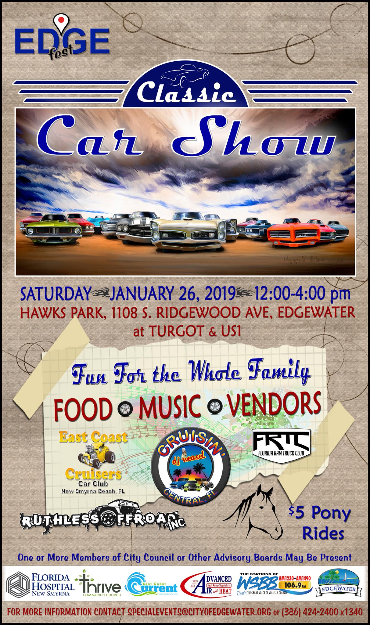 edgefest classic car show event poster – East Coast Current